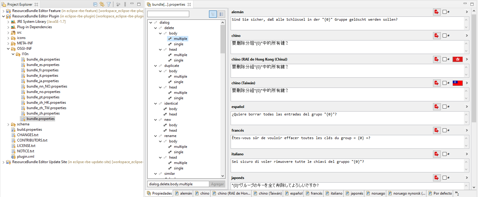 Eclipse ResourceBundle Editor